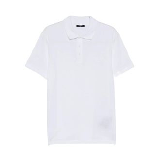 Balmain Logo-besticktes Poloshirt - - Tops - Herren - Wei&szlig; - XL