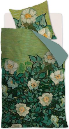 Beddinghouse Bettw&auml;sche Van Gogh | Wild Roses Green - 135 x 200 cm