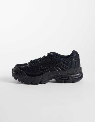Nike Air Max Moto 2K baskets noires et argent m&eacute;tallis&eacute;