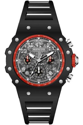 Invicta Racing 69658 Herrenuhr - Quarzwerk - Acryl mit silbernem Zifferblatt - 43 mm
