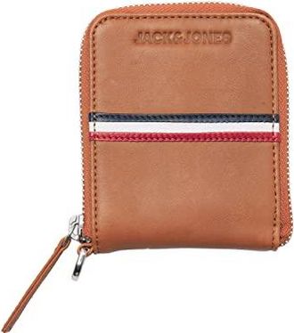Jack & Jones Jacelias Leather Wallet, Portefeuille pour Homme, Cognac, Taille Unique