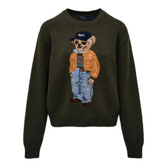 Polo Ralph Lauren Rundhals-Strickpullover - - Knitwear - Damen - Gr&uuml;n - L