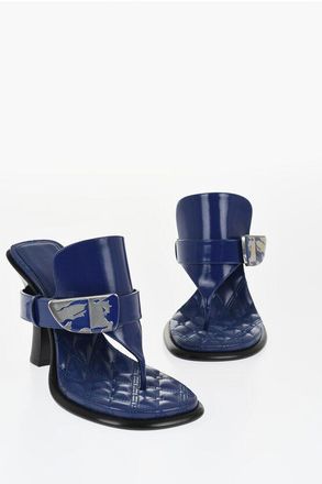 Burberry Leather ALF BAY Thong Sandals with Quilted Inner 11cm size 36