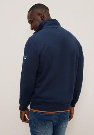 Kangaroos Sweatshirt mit hochschlie&szlig;endem Troyerkragen, Kontrastdetails