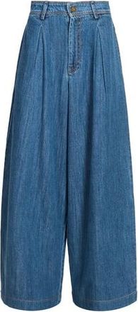 Louise Misha Breite Baumwollhosen gemischt - blau