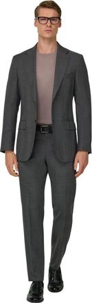 Boggi Milano Homme, Costumes, Gris, Taille: XS Costume Prince De Galles En Laine