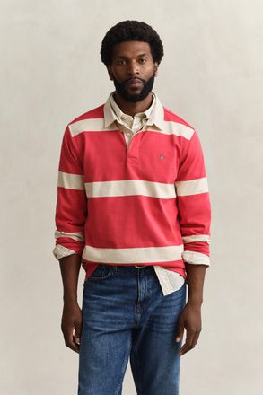 GANT Herren Gestreiftes Rugger (XXXL) CREAMED Wei&szlig;