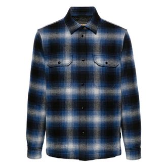 Woolrich Homme, Vestes, Bleu, Taille: M Veste L&eacute;g&egrave;re &agrave; Carreaux