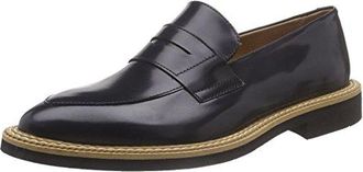 Selected Femme Mocassins en Cuir Sfmira, Blazer Bleu Marine, 36 EU