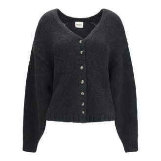 Khaite Axel V-Ausschnitt Cardigan - - Knitwear - Damen - Grau - M