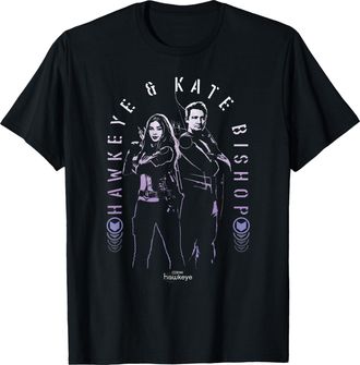 MARVEL Hawkeye & Kate Bishop Superhero Pose T-Shirt