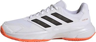 adidas Adidas Herren CourtJam Control 3 Clay Tennis Shoes, FTWR White/core Black/Lucid Orange, 43 1/3 EU