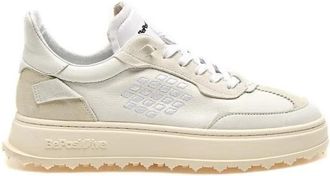 Bepositive Low-Top Sneaker - Cuprace Wing - Leather + Suede - Gr. 38 (EU) - in Wei&szlig; - f&uuml;r Damen