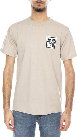 Obey Homme, Tops, Gris, Taille: XL Eyes Icon 2 T-shirt