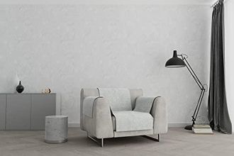 Italian Bed Linen Comfort Rutschfester Sofa Schonbezug, 100% Polyester, Hellgrau, 1 Platz