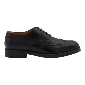 Tod's Classic Brogue Flat Shoes With Perforations - Gr. 10_5 - in Schwarz