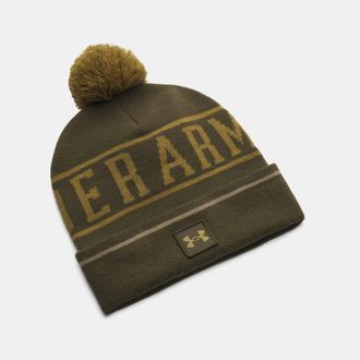 Under Armour Halftime Bommel Beanie f&uuml;r Herren Expedition Gr&uuml;n / Canteen Gr&uuml;n / Canteen Gr&uuml;n EINHEITSGR&Ouml;SSE