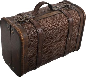 Cabilock Retro Aufbewahrungsbox Aus Holz Antike Reisetruhen Kleine Dekorative Koffer Aufbewahrungsboxen Vintage Dekotruhe Dekorative Holztruhe Holz Reisetruhen