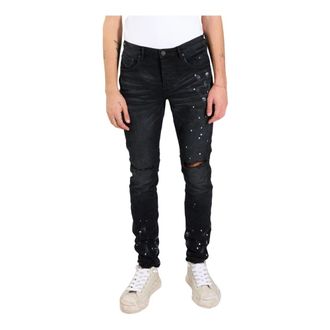 Purple Homme, Jeans, Noir, Taille: W33 Jeans Skinny Effrang&eacute;s