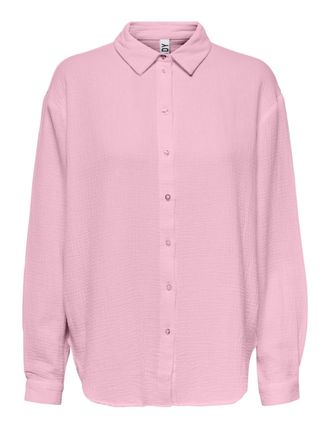 Jacqueline de Yong JDY Damen Musselin-Bluse JDYTheis Langarm Loose Shirt 15271018 Fairy Tale XXL