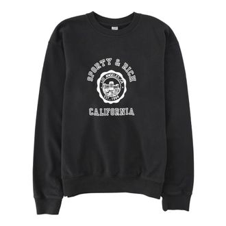 Sporty & Rich California Emblem Crewneck - - Sweatshirts & Hoodies - Herren - Schwarzk - L