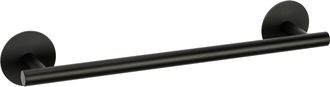 Schöner Wohnen Kollektion Badetuchstange Mod. Meleto 40 cm Schwarz Edelstahl rostfrei mit Klebepad-Technologie zur Handtuchaufbewahrung Maße 42 cm x 7 cm x 7 cm