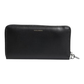 Dolce & Gabbana Homme, Accessoires, Noir, Taille: ONE Size Portefeuille Continental en Cuir Exotique Gaufr&eacute;