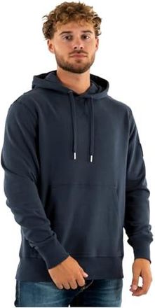 Calvin Klein Sweat &agrave; Capuche Homme Badge, Bleu (India Ink), XXL