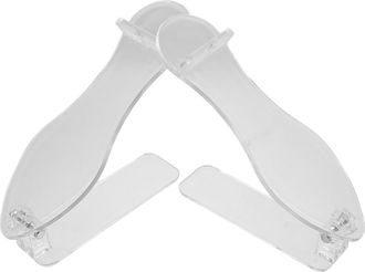 PartyKindom 2stücke Transparenter Schuh-Display-ständer Für Einzelne Schuhe Handyschale Ladentheken-Organizer Klarer Schuhrack Schuh-Riser Für Verschiedene