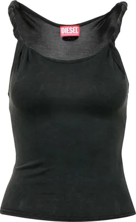 Diesel Femme, Tops, Noir, Taille: 42 FR Knotted Top