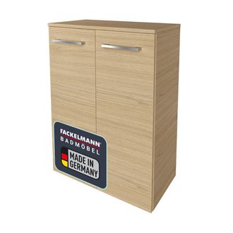 Fackelmann Doppel-Midischrank B.Style/Badschrank mit ged&auml;mpften Scharnieren/Ma&szlig;e (B x H x T): ca. 60,2 x 82,6 x 32 cm/hochwertiger Schrank f&uuml;rs Bad mit 2 T&uuml;ren/K