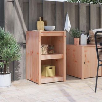 vidaXL K&uuml;chenschrank Braun 55 x 55 x 92 cm Massives Douglasienholz Vidaxl