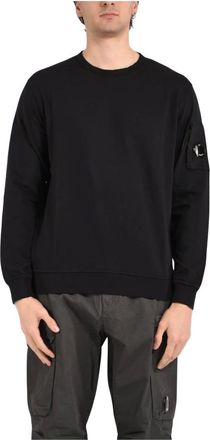 C.P. Company C.p. Company, Homme, Sweatshirts et sweats &agrave; capuche, Noir, Taille: L SweaT-shirts
