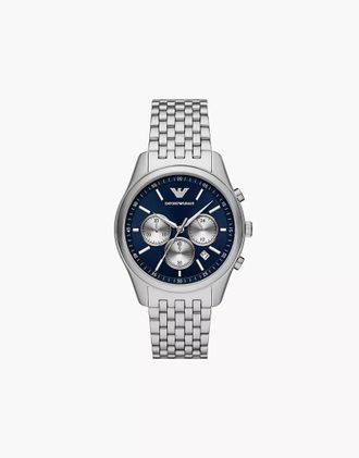 Emporio Armani AR11582 - Montre chronographe pour homme en acier inoxydable - Argent&eacute;