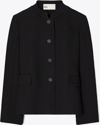 Tory Burch Damen Jacke aus Viskose- und Baumwollcr&ecirc;pe