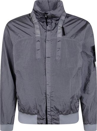 Stone Island Homme, Vestes, Gris, Taille: 2XL Nylon Metal Bomber Jacket
