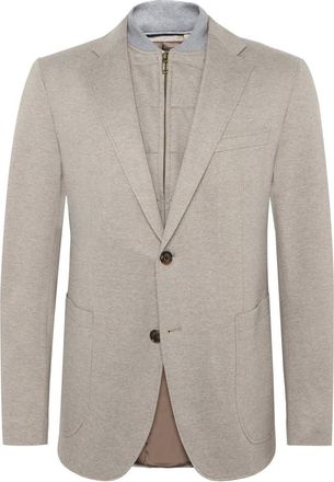 Joop Jersey-Sakko mit heraustrennbarer Steppblende, Slim Fit in