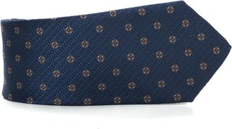 Canali Homme, Accessoires, Bleu, Taille: ONE Size Flower Fantasy Tie