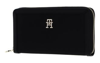 Tommy Hilfiger Damen Geldb&ouml;rse Essential Large mit M&uuml;nzfach, Schwarz (Schwarz), OS