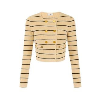 Elisabetta Franchi Damen, Strickwaren, Beige, 2XLGr&ouml;&szlig;e