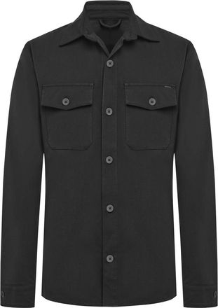 Mac Jeans Stretch-Overshirt mit Kentkragen und zwei aufgesetzten Brusttaschen in