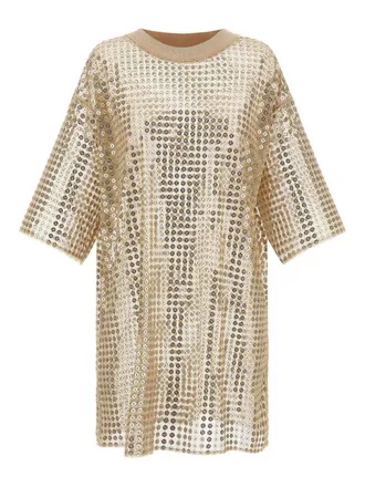 Fabiana Filippi Robe Au Genou - Beige