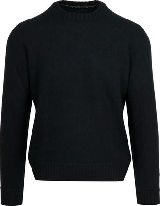 Gran Sasso Homme, Pulls, Noir, Taille: M Pull Ras du Cou