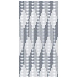 Trade Shop Trade Shop Traesio - Trade Shop - moschiera tend mit piastrine bicolore bianco-grigia in pvc 100X220 cm TPL70 017390