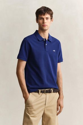GANT Herren Regular Fit Shield Piqu&eacute; Poloshirt (XXXL) RICH NAVY