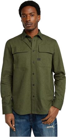 G-Star G-Star Herren CPO Regular Hemd, Mehrfarben (Asfalt/dk Moss Oxford D23583-C895-G779), XL