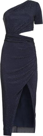 Self Portrait Femme, Robes, Bleu, Taille: 32 FR Rhinestone Jersey Dress