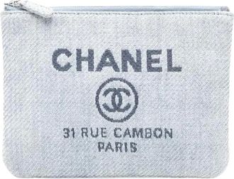 Chanel Pre-owned Pochette en jean - Femme - Pre-owned - Bleu - Taille: ONE Size
