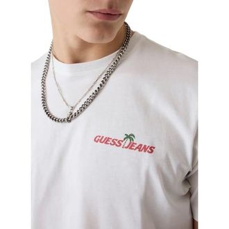 Guess T-shirt imprim&eacute; &agrave; col rond en coton