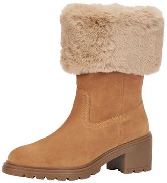 Geox Femme D Damiana Genou Haute Botte, Toffee/Beige, 38 EU